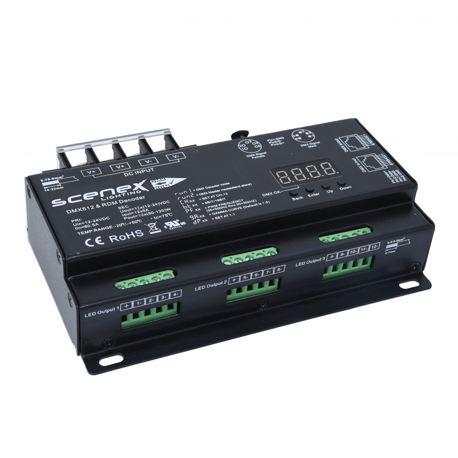 DMX Driver, 12 channel | DMX Digital Decoder | Scenex Lighting by GLP